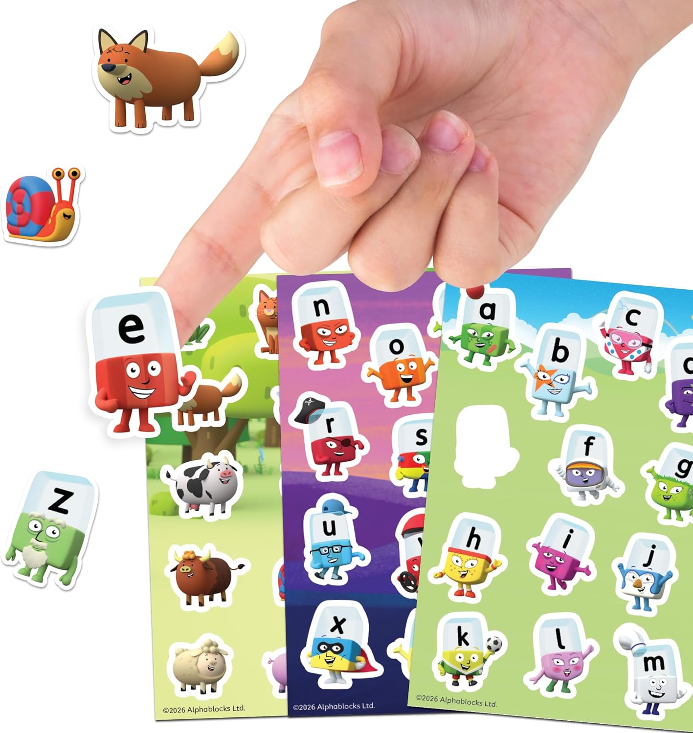 BLADEZ Alpha Blocks Sticker Activity Set, 50+ Pieces, Includes Felt Ti ...