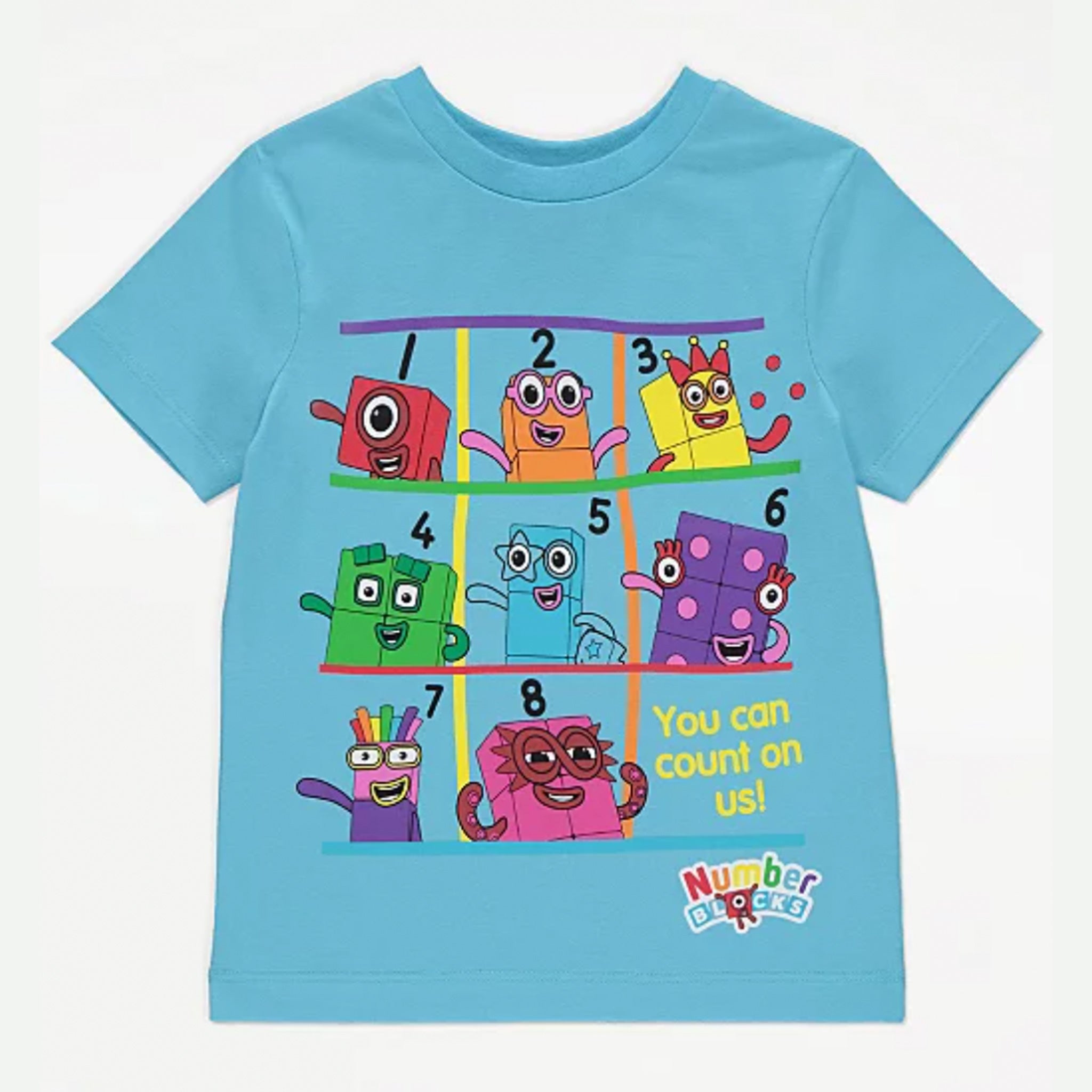 Numberblocks Blue Counting T-Shirt – Blocks Universe Shop