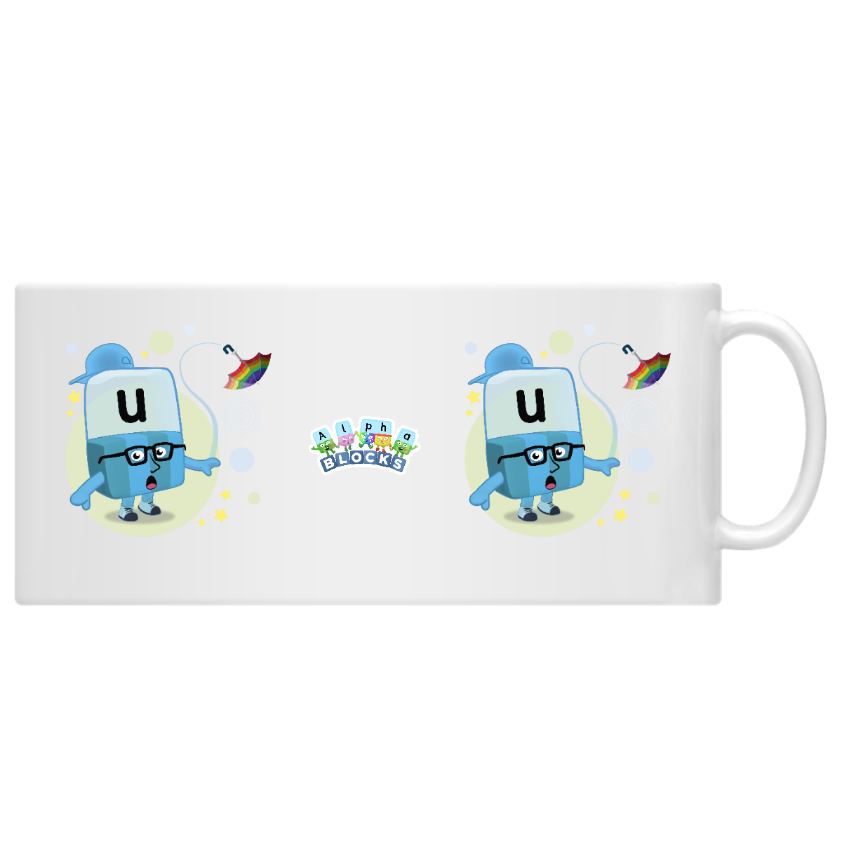 Alphablocks - Alphablock U - Unbelievable! Mug – Blocks Universe Shop