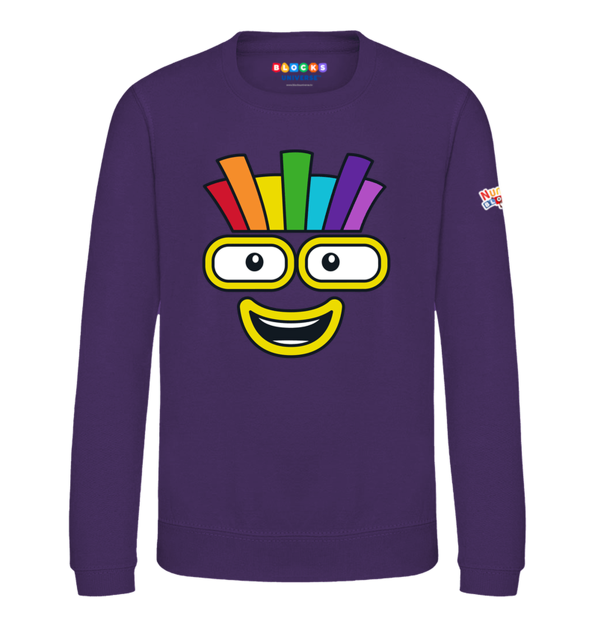 Numberblocks - Numberblock Seven's Face Kids Jumper – Blocks Universe Shop